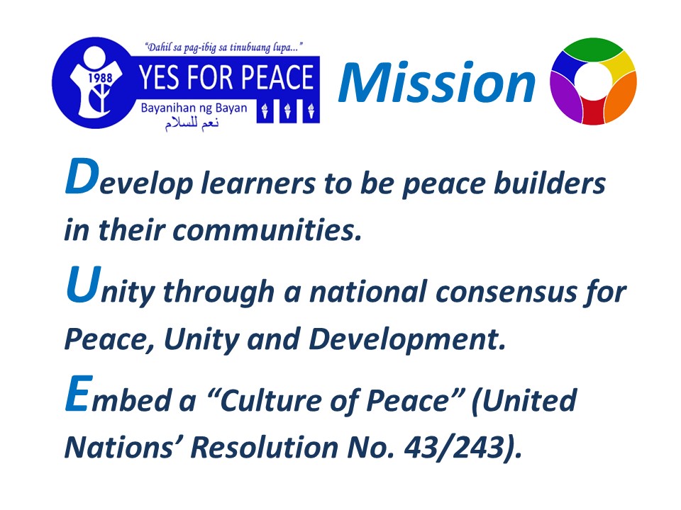 MISSION STATEMENT - YES for PEACE - Bayanihan ng Bayan